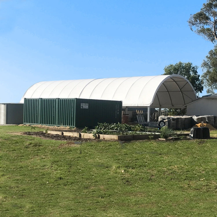 CAEL Container Shelter 40′ wide x 40′ Length – Capital Automotive Equipment